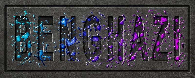 Neon Benghazi Glow, Color Splash Stock Illustration - Illustration of motion, futuristic: 399768068