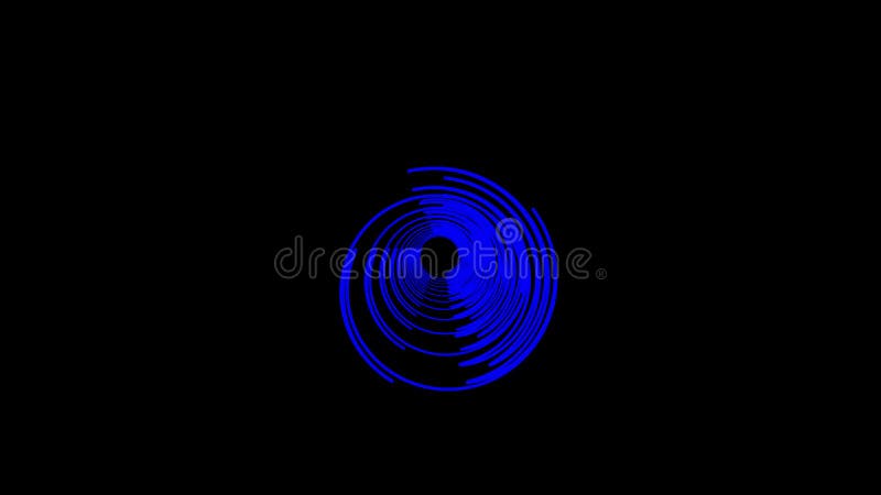 Neon Blinking Flowing Shapes Transition on Black Background with Strobe ...