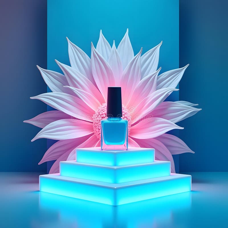 Neon Blossom: a Vibrant Showcase of Electric Cyan Flower Backdrop and ...