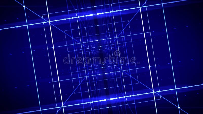 Neon Blue Grid stock video. Video of design, network - 277506203