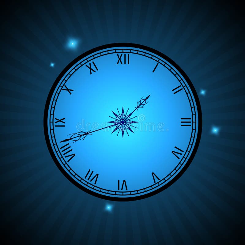 Blue 24 hours icon stock illustration. Illustration of element - 90849170