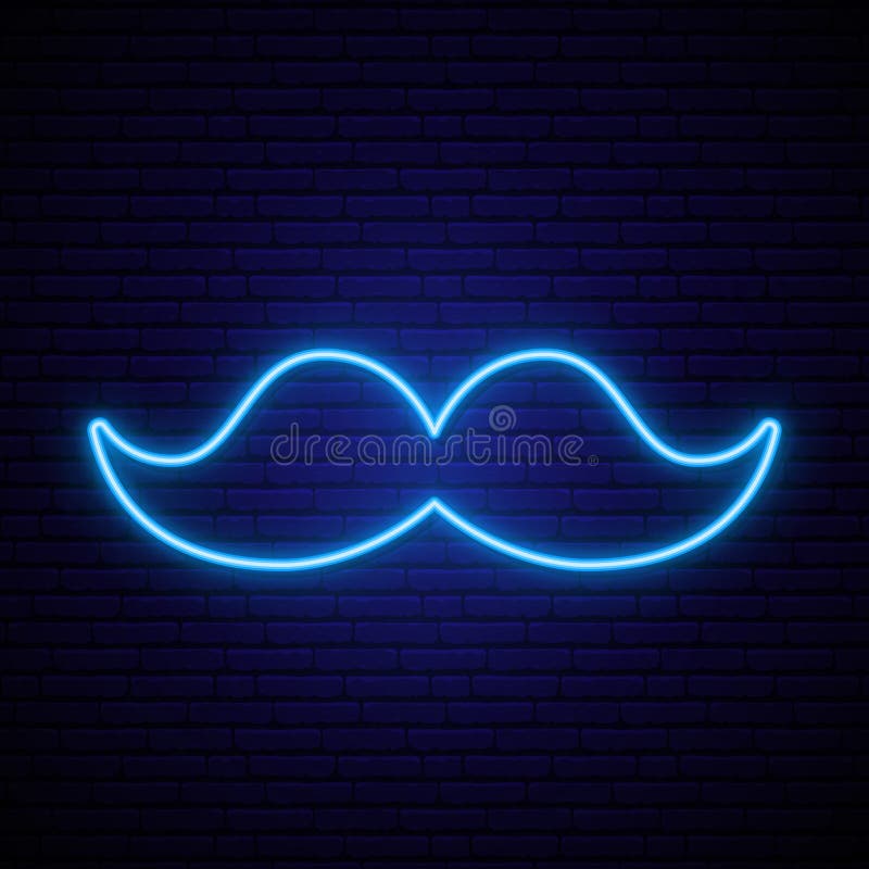 Blue Mustache Clip Art
