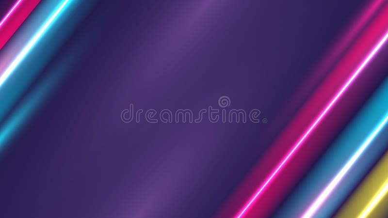 Neon Blue and Pink Colors Lighting Diagonal Lines Template Background ...