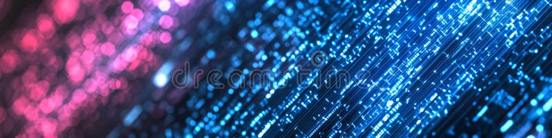 Neon Blue and Pink Data Streams, Abstract Background of Digital ...
