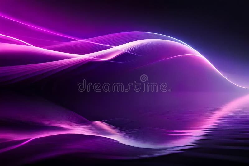 Neon Blue and Pink Led Lines on a Dark Night Background Stock ...