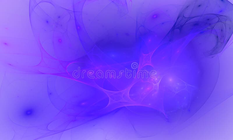 Neon Blue Violet Celestial Substances of Starry Clusters in 3d Digital ...