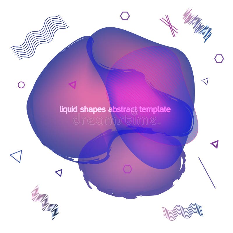 Fluid Dynamic Shapes Vector Design Stock Vector - Illustration of ...