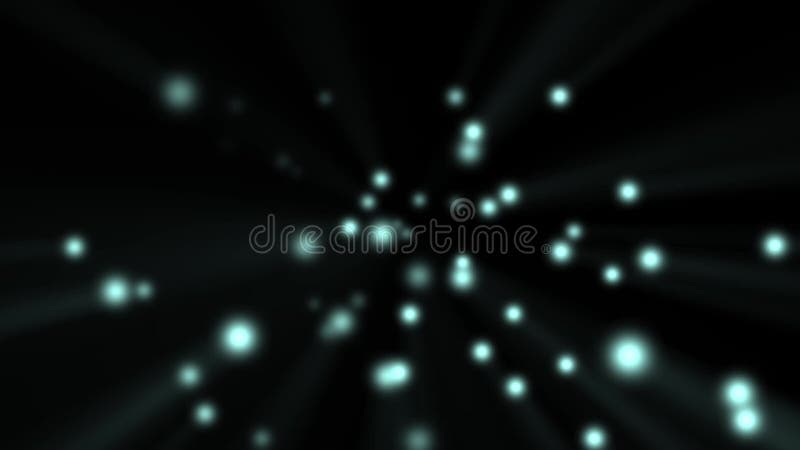 Neon Blue Vortex of Particles of Light in Black Space Stock Footage ...