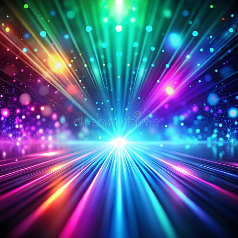 Neon Blur Glow with Color Light Overlay Stock Illustration ...