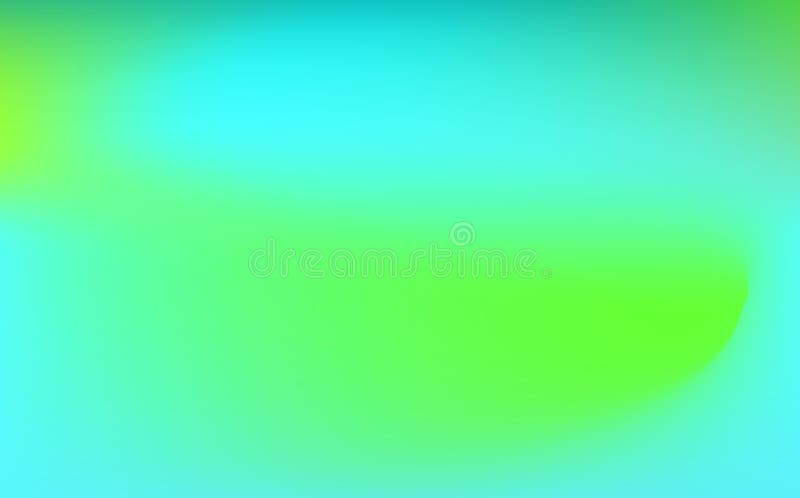 Neon Blurred Wave.Gradient Design with Green, Mint Blue Colors.Vector ...