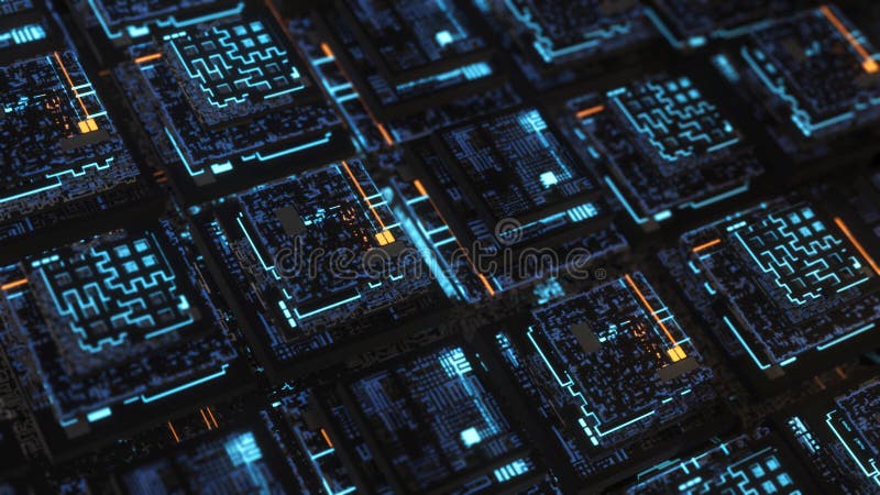 Neon Boards in Computer. Animation. Beautiful 3D Neon Boards in ...