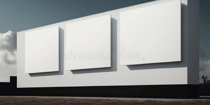 Neon Box Billboard Mockup for Message, Generative AI Stock Illustration ...