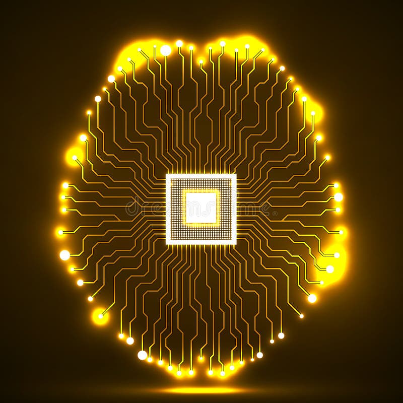 Neon brain. Cpu stock vector. Illustration of computer - 109155335 Neon brain. Cpu stock vector. Illustration of computer - 109155335