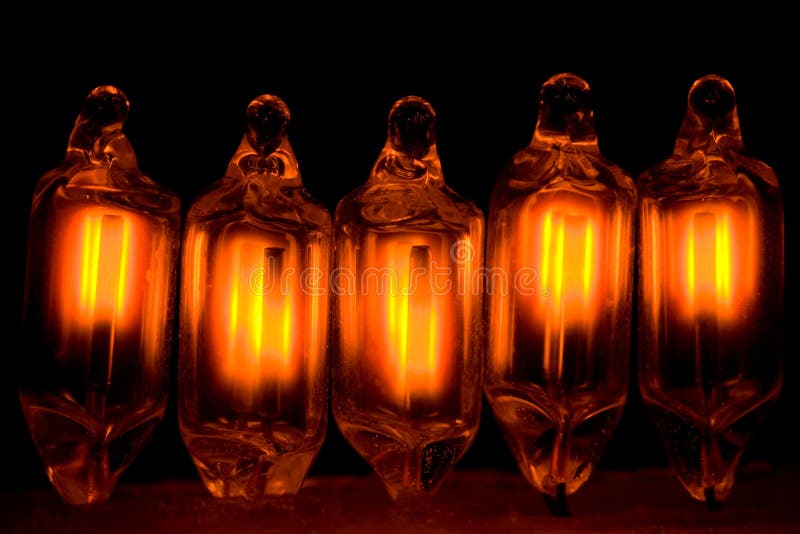Neon Bulbs stock image. Image of decoration, voltage - 21577861