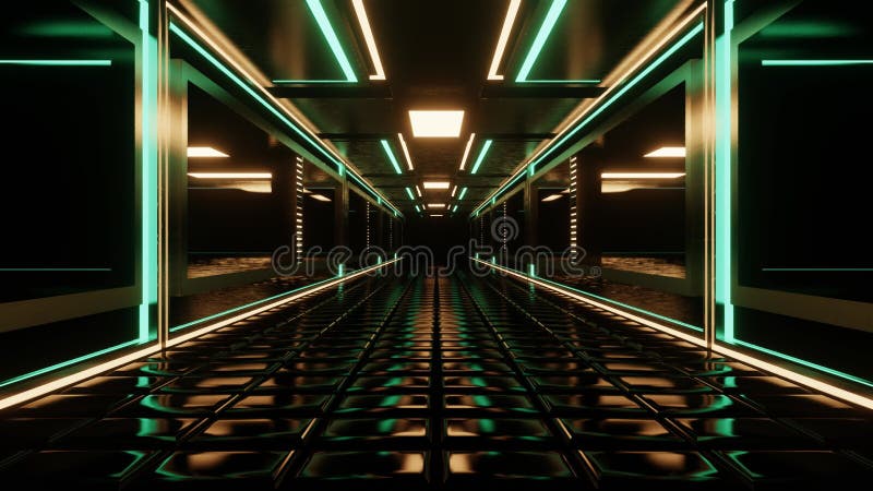 Neon Central Corridor Background VJ Loop Stock Footage - Video of club ...