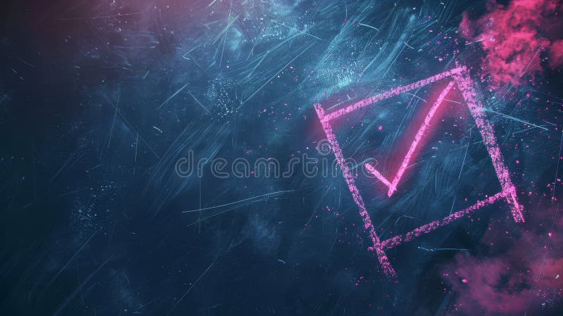Neon Checkbox Mark Ai Generated Stock Photos - Free & Royalty-Free ...