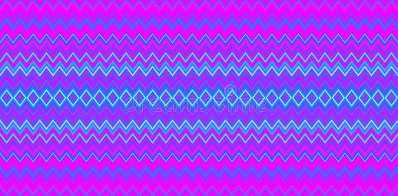 Neon Chevron Zigzag Background Ultra. Vivid Stock Illustration ...
