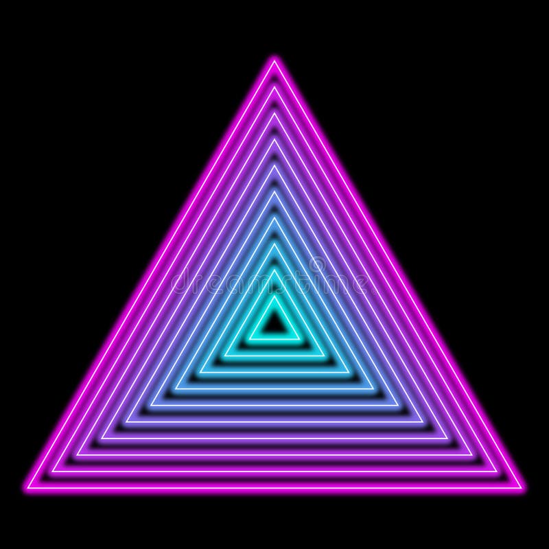 Retro Background Neon Glow Laser Party 80s Cyberpunk Colors Stock ...