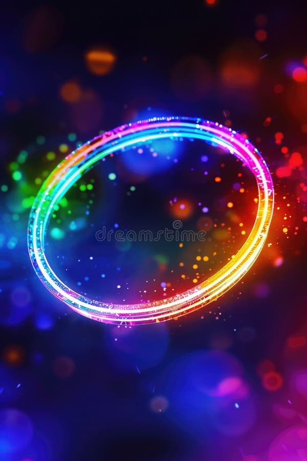 Neon Circle stock image. Image of circle, glow, innovative - 377124107