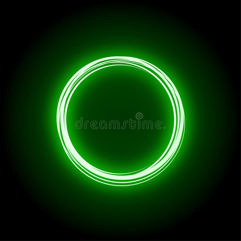 Neon circle design stock vector. Illustration of glowing - 108549525