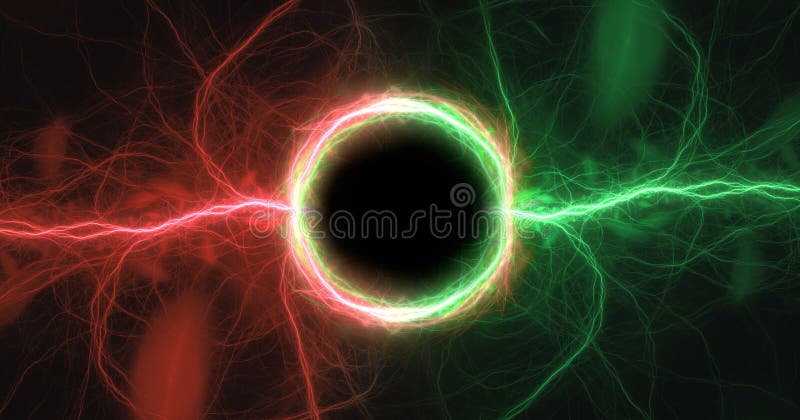 Red circle lightning stock illustration. Illustration of flash - 104168138