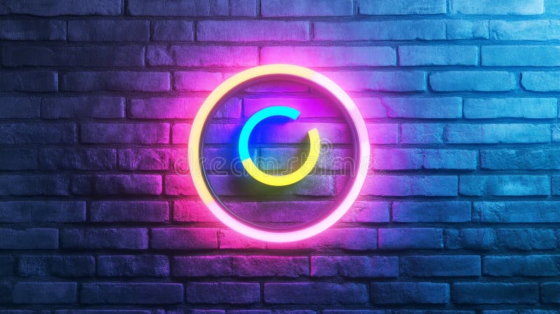 Neon Circle Loading Animation Vibrant Neon Circle Loading Animation on ...