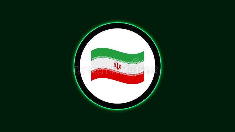 IRAN Flag Neon Light Board View Stock Photo - Image of insignia, neon ...