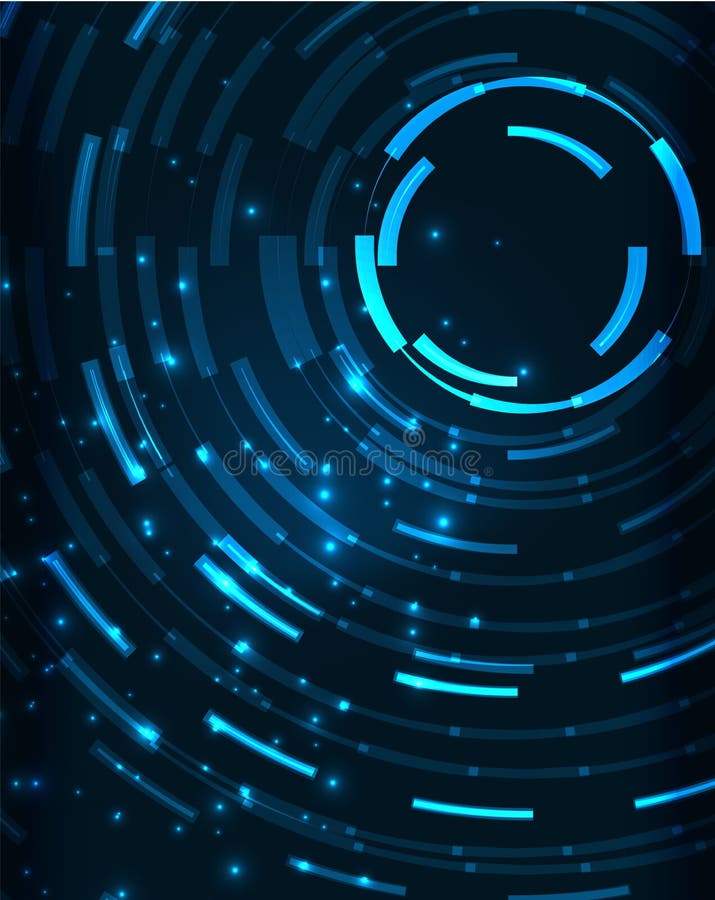 Neon Circles Abstract Background Stock Vector - Illustration of bright ...