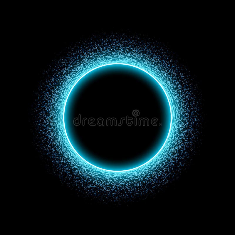 Neon Circular Shape of Soundwave Form. Audio Equalizer. Sound Impulse ...
