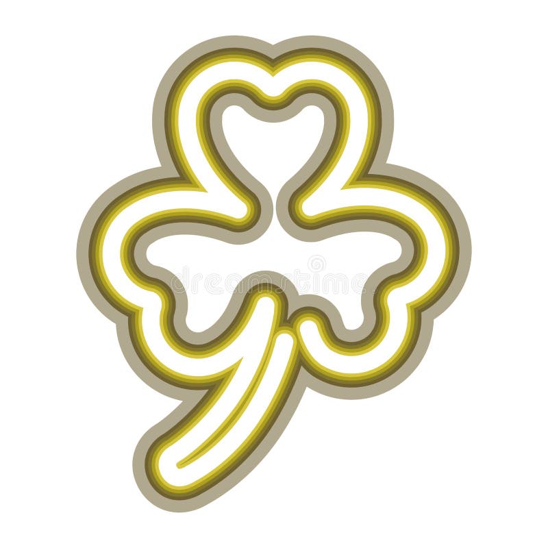 Neon clover icon stock vector. Illustration of electricity - 79182210