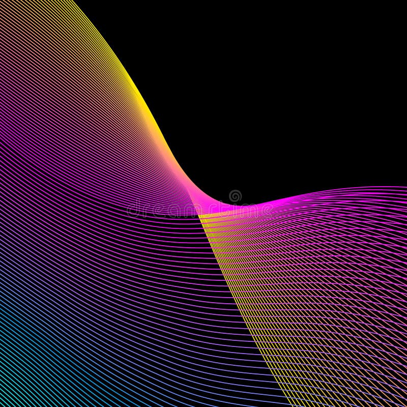 Neon Color Abstract Gradient Linear Background. Bright Print Stock ...