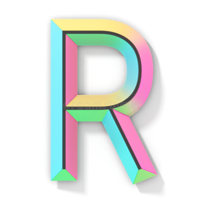Neon Letter R Collection Stock Illustrations – 46 Neon Letter R ...