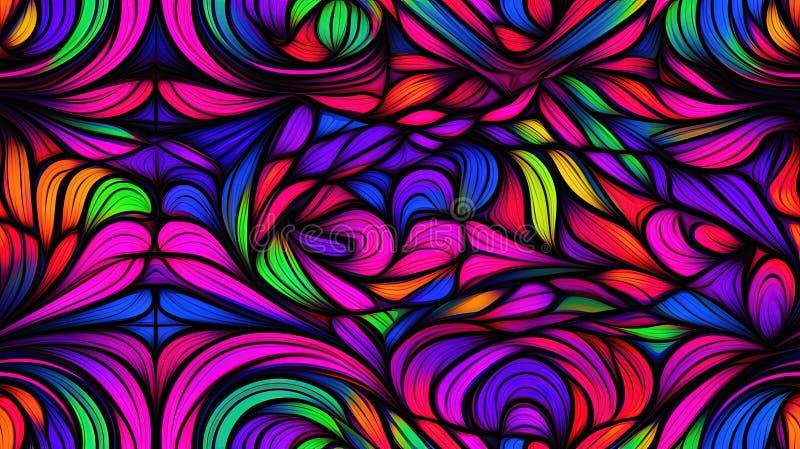 Vivit Color Fabric Pattern Design Stock Illustration - Illustration of ...