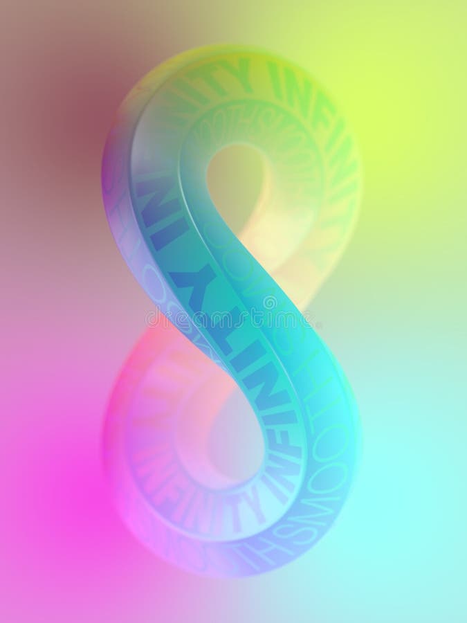 Neon Color Impossible Math Figure Trendy Abstract Illustration. Optical ...