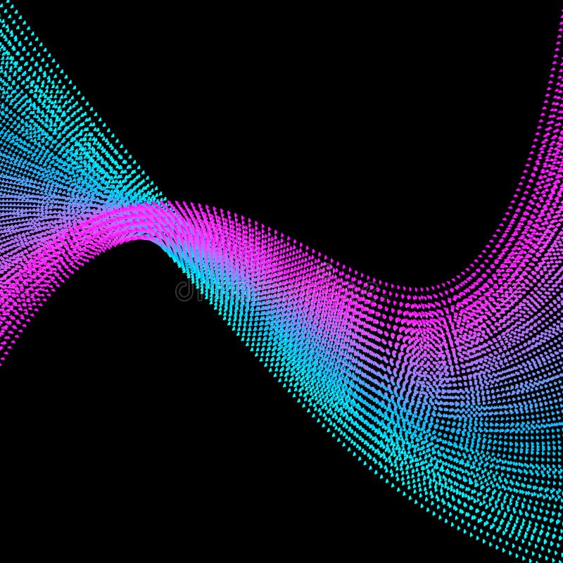 Neon Colored Abstract Dotted Background from Lines Stock Illustration ...