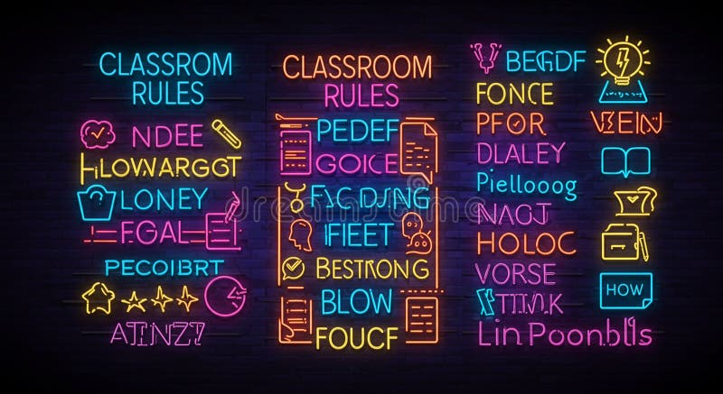 Classroom Rules Stock Illustrations – 676 Classroom Rules Stock ...