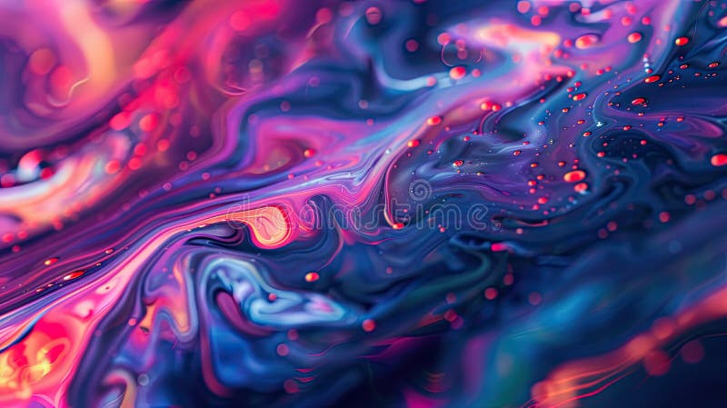 INeon-colored Liquid Mixing, Creating a Mesmerizing Psychedelic Effect ...