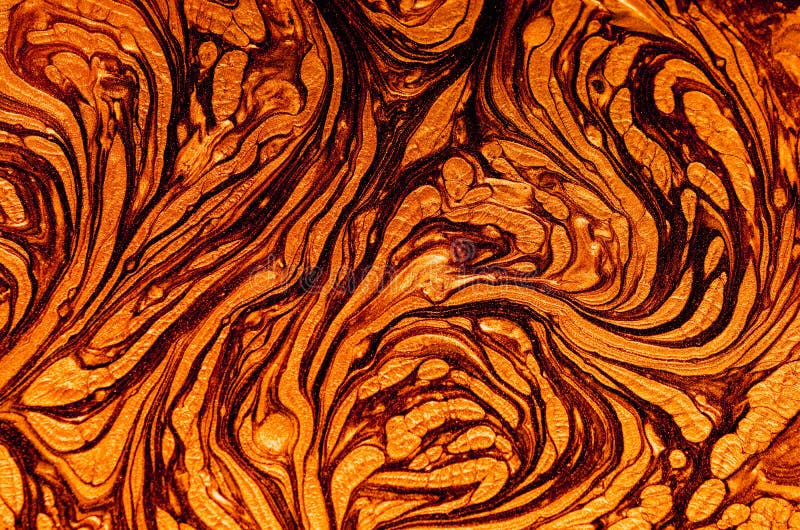 Neon Colored Marble Pattern with Golden Glitter. Fluorescent Liquid ...