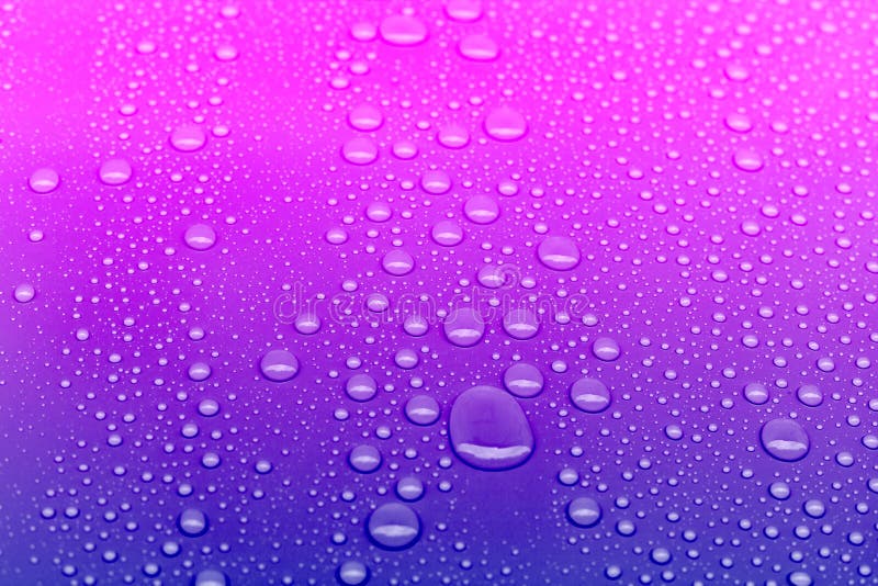 Neon Colored Water Drops Background Stock Photo - Image of surface ...