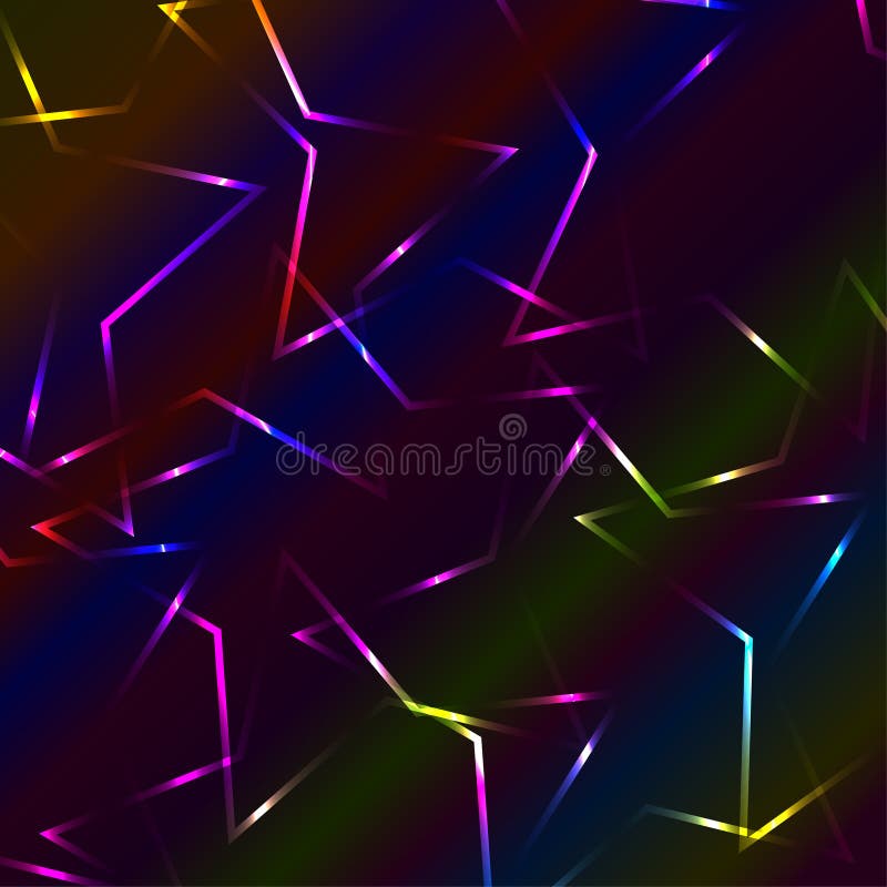 Neon Colorful Laser Bended Crossed Lines, Multicolor Background Stock ...