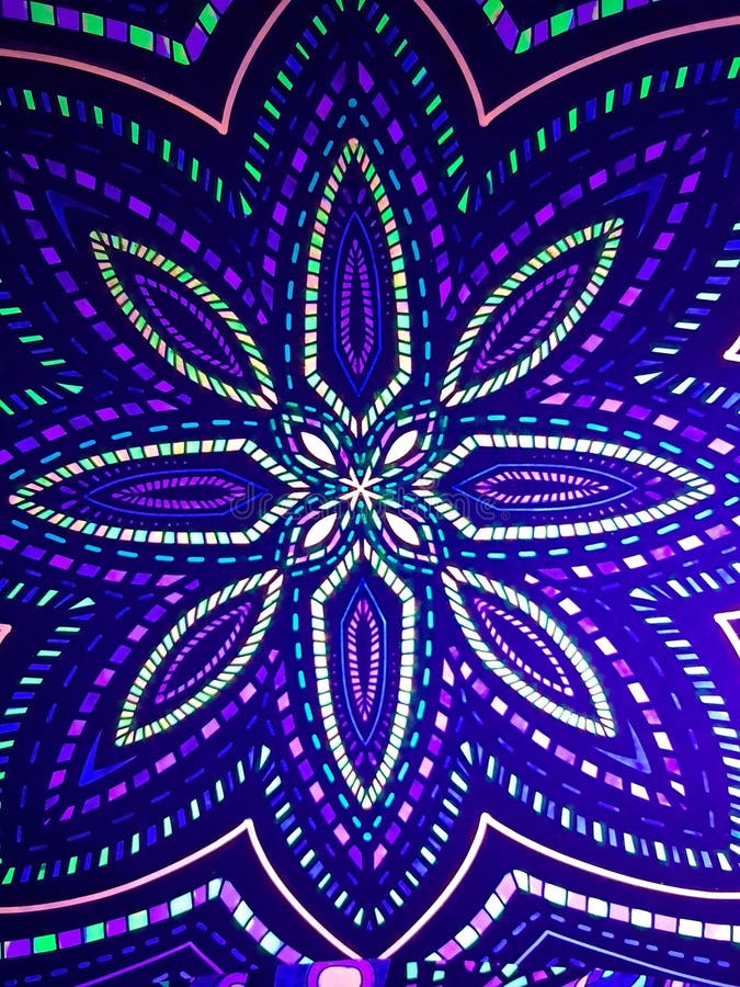 Neon Colors Pattern Under a Back Light Stock Image - Image of violet ...