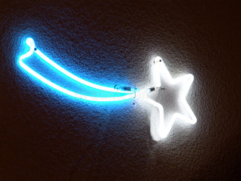 Neon comet stock photo. Image of light, neon, celestial - 72838