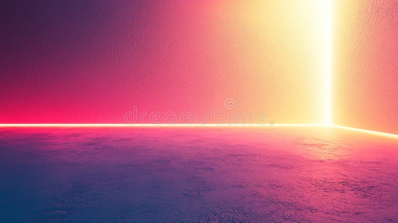 Neon Corner Glow stock illustration. Illustration of modern - 335081366