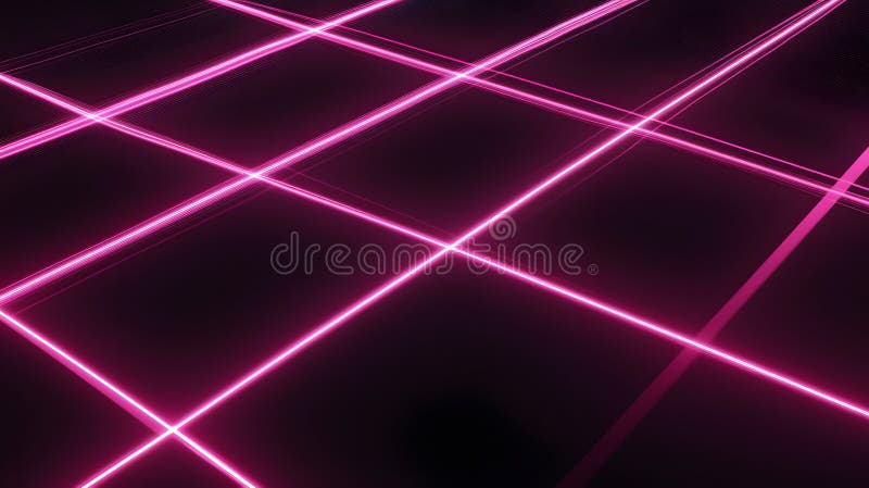 Neon Cross Lines in Grid Pattern, Dark Clean Background, Subtle Glow ...