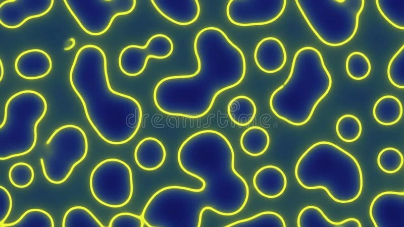 Neon Currents - 4K Vibrant Yellow Abstract Motion on Dark Gradient for ...