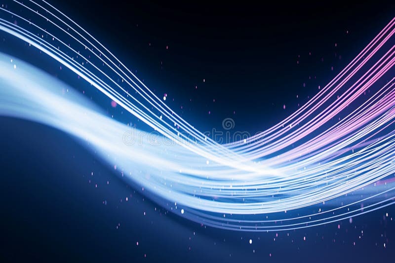 Neon Curve Lines in Fluid Motion Dynamic 3D Rendering Showcases Stock ...