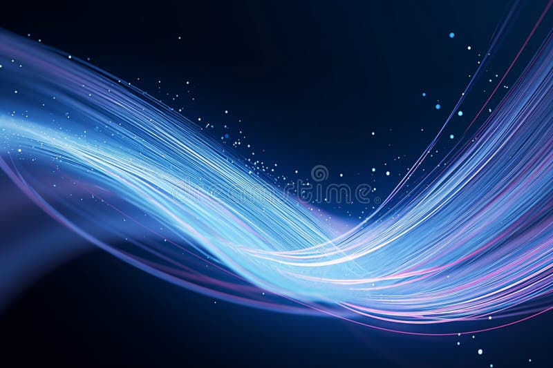 Neon Curve Lines in Fluid Motion Dynamic 3D Rendering Showcases Stock ...