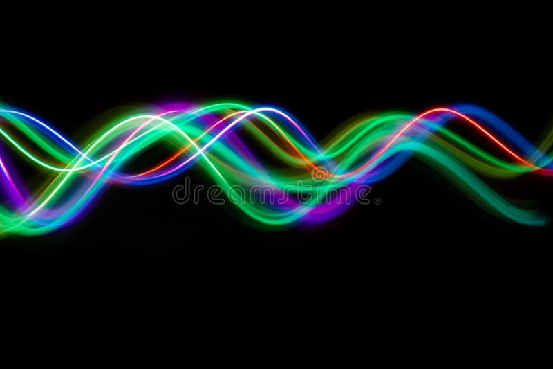 Neon Design Elements Light Glow and Flash Technology Abstract ...