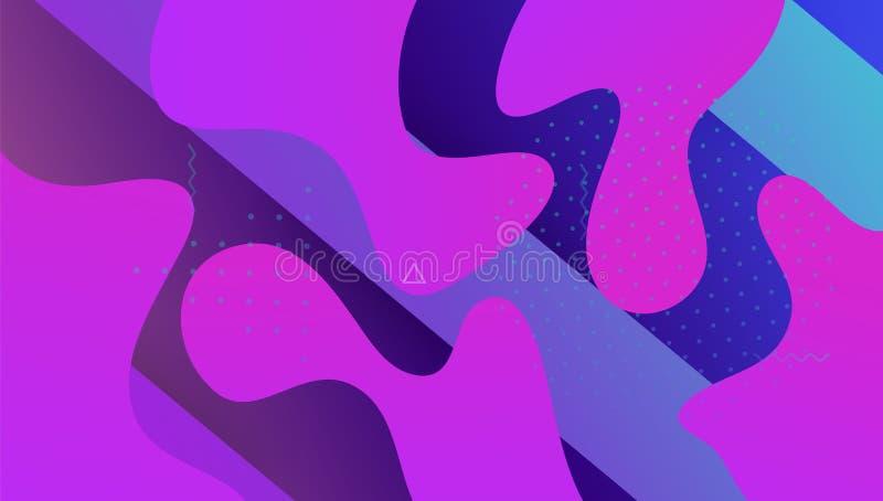 Neon Design. Trendy Page. Abstract Concept. Blue Plastic Cover Stock ...