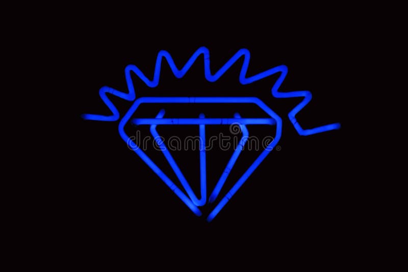 Neon diamond stock image. Image of precious, luxury, element - 41832637